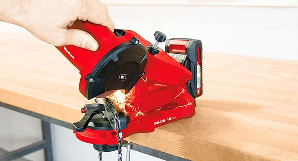Professional chain sharpener for forest and garden | Einhell.no